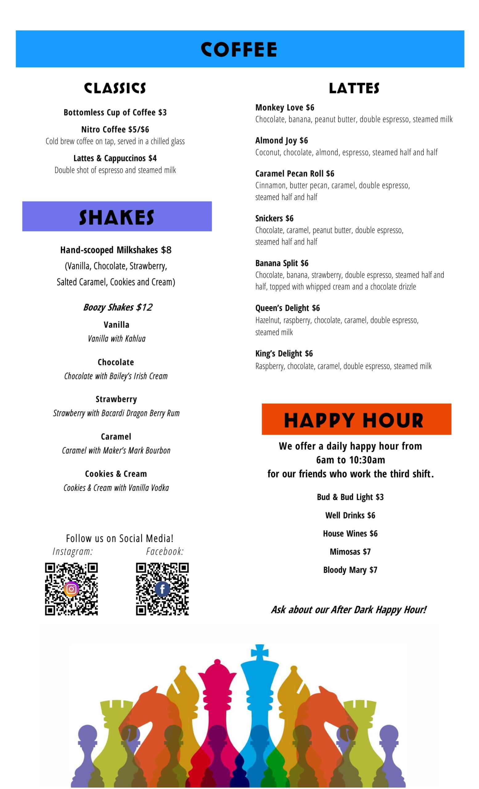 Daytime Beverages - Kingside Diner