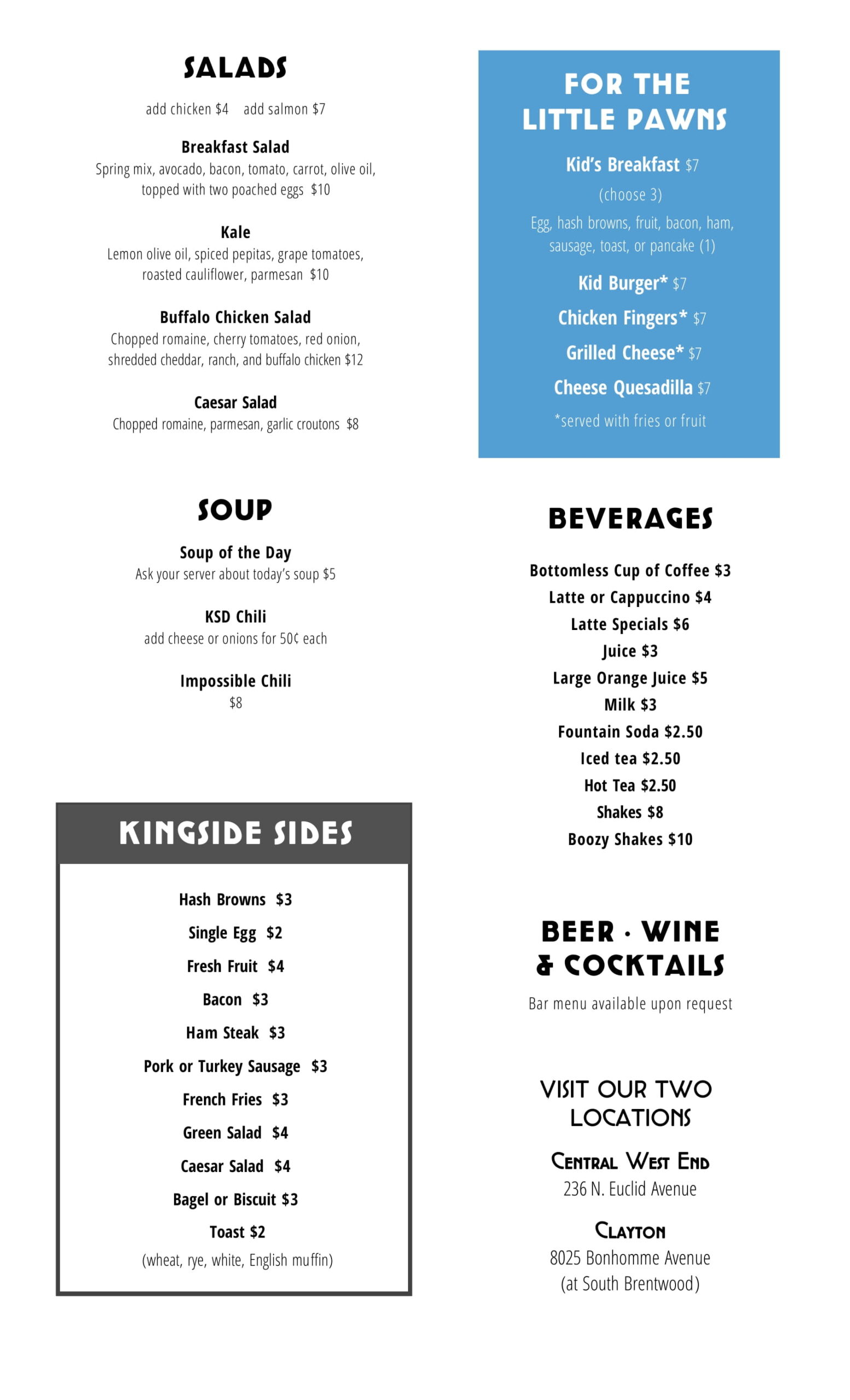 Breakfast & Lunch - Kingside Diner